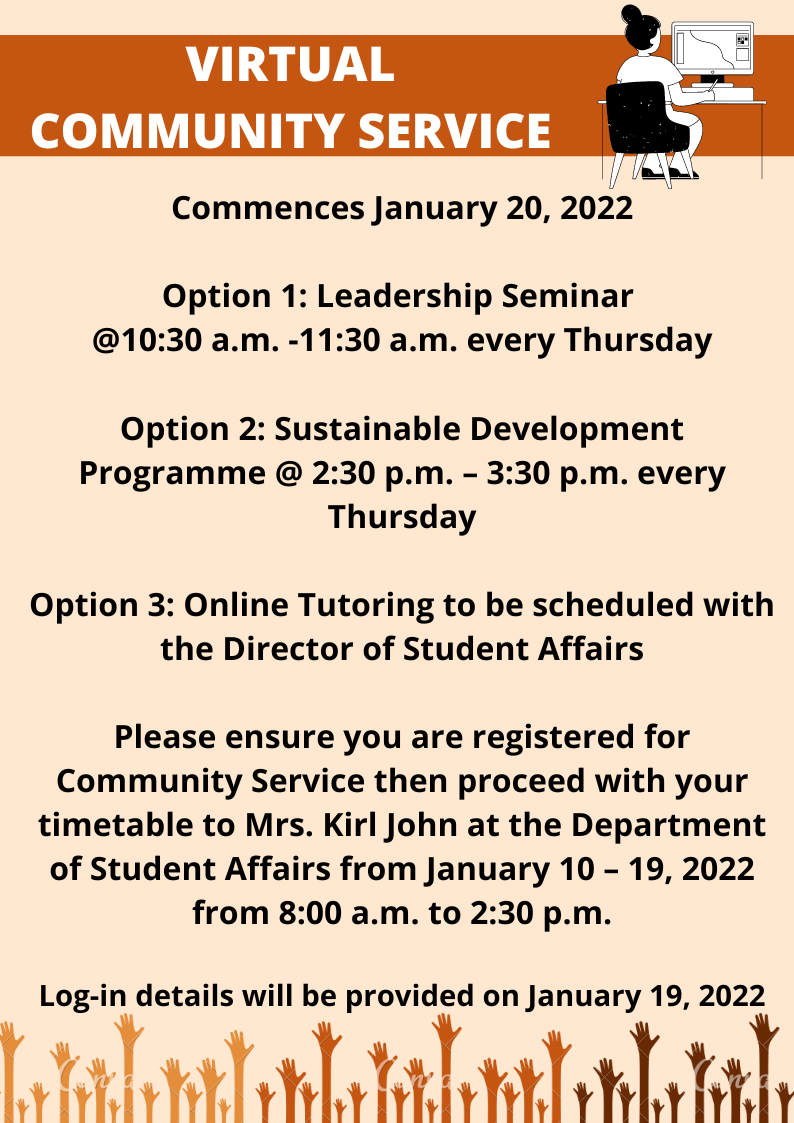 TAMCC | eLearning: VIRTUAL COMMUNITY SERVICE NOTICE | TAMCC | eLearning
